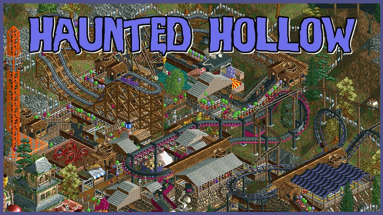 Haunted Hollow | Rollercoaster Tycoon Classic - YouTube