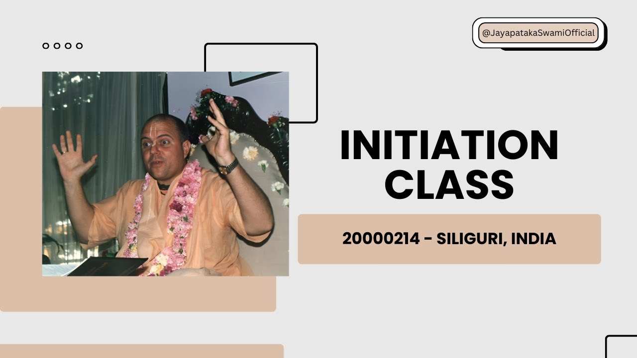 20000214 || Initiation Class || Siliguri, India - YouTube