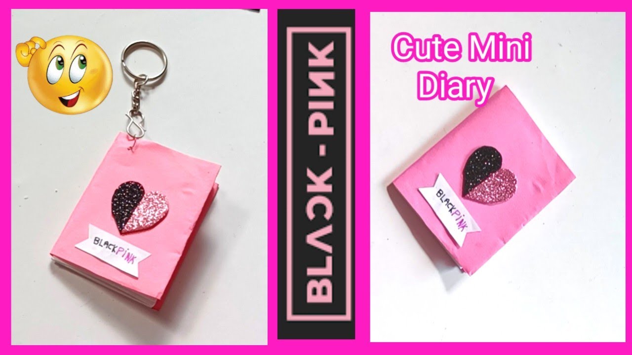 DIY BTS Mini Diary | BTS Cute Notebook Keychain | How To Make Cute ...