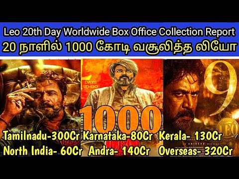 Leo Movie 20th Day Worldwide Box Office Collection | Vijay In Leo ...