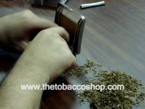 How to roll a cigarette with the Gizeh Rolling Box - YouTube
