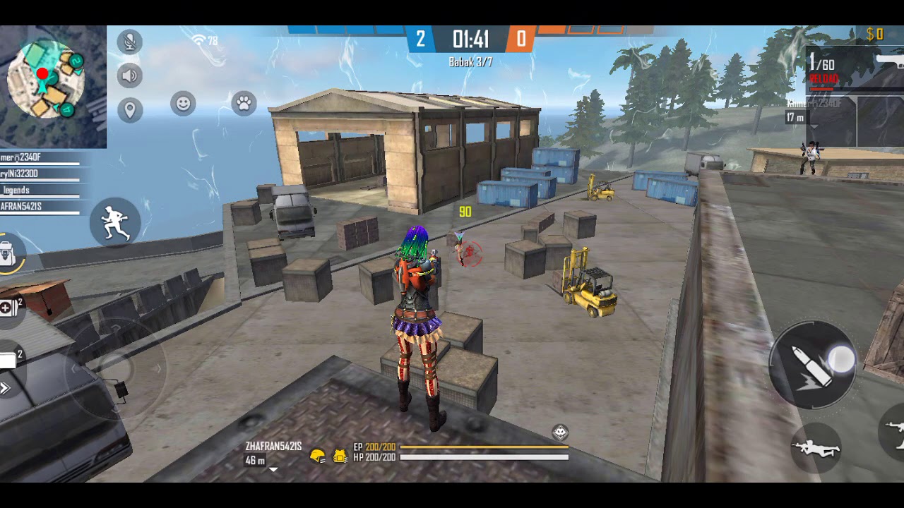 Clash squad-rank hanya menggunakan desert igel booyah - YouTube