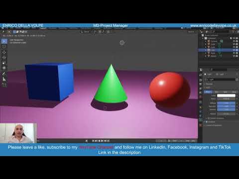 Tutorial Blender: How to assign materials to objects into a scene - YouTube