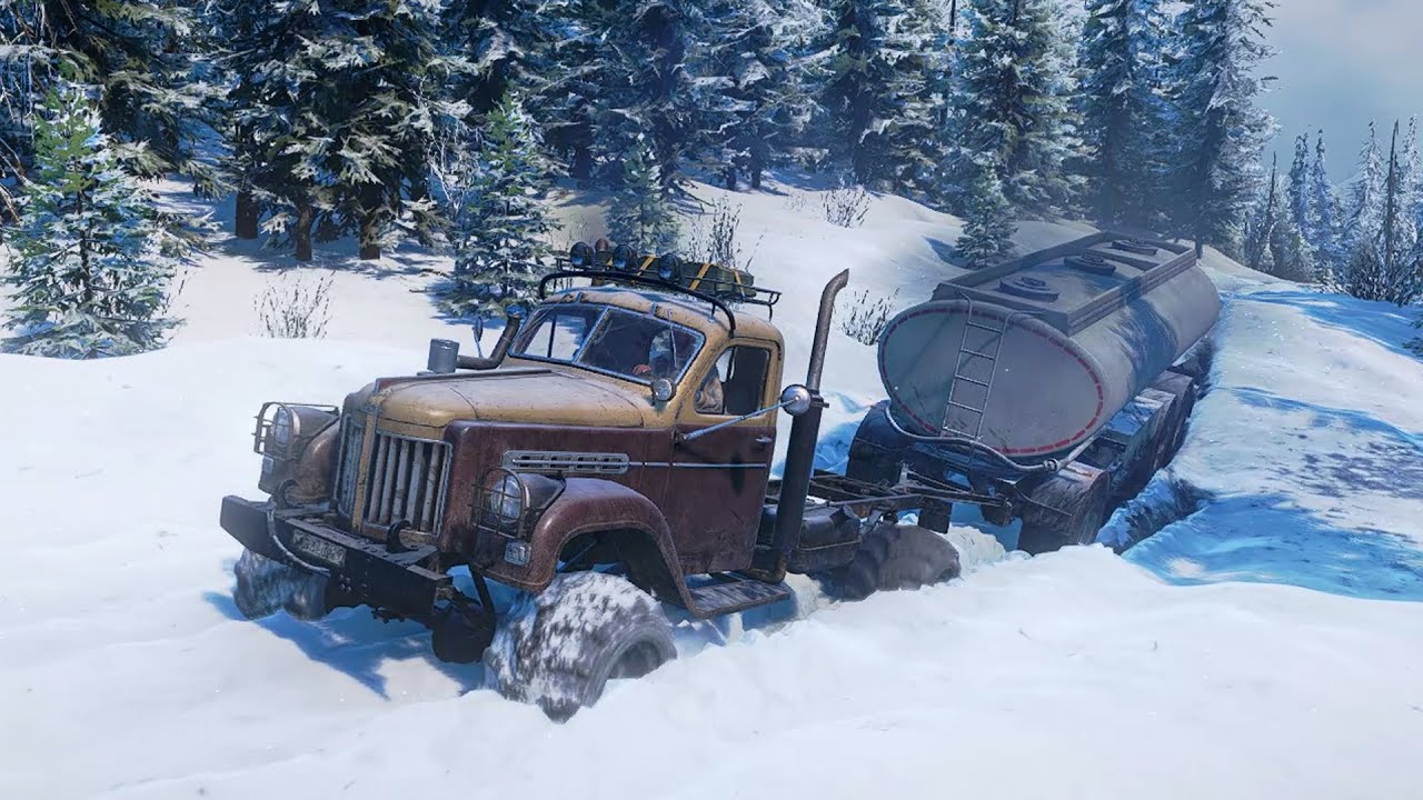 Snow Runner | Oil Tank Delivery | Step 33-64 Crocodile - YouTube