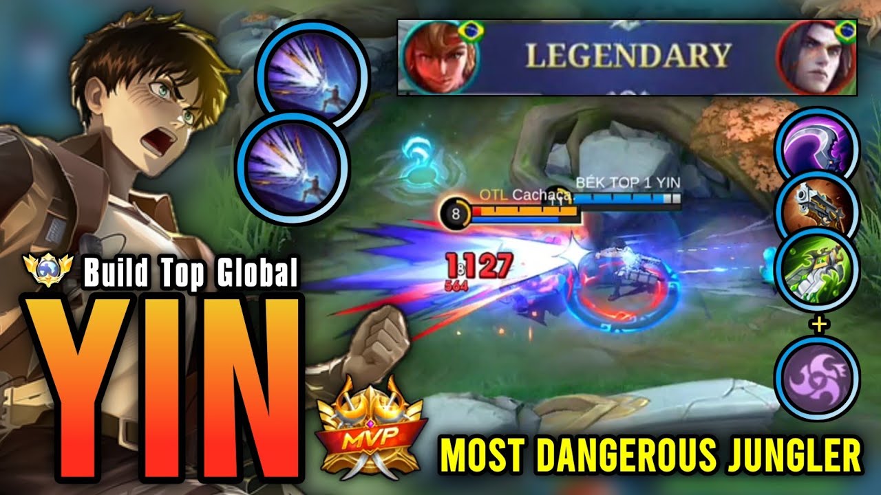 MOST DANGEROUS JUNGLER!! YIN BEST BUILD 2024 | TOP GLOBAL YIN GAMEPLAY ...