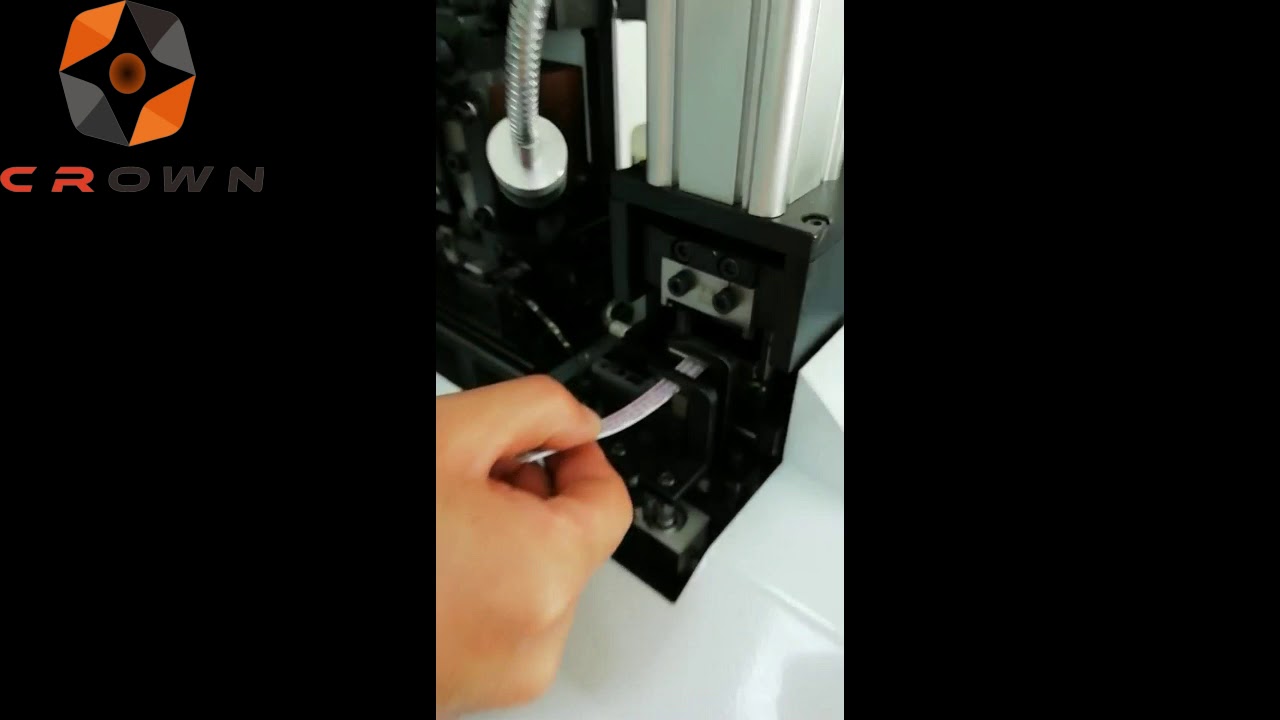 FFC Flexible Flat Cable Terminal Crimping Machine - YouTube