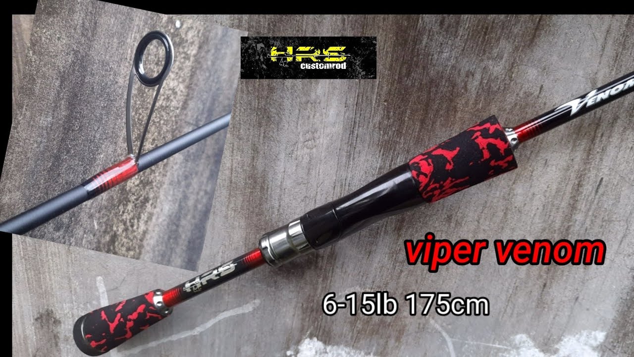 Custom rod Venom Vegeance 6-15lb 175cm - YouTube