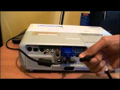 How to connect a laptop to a projector - YouTube