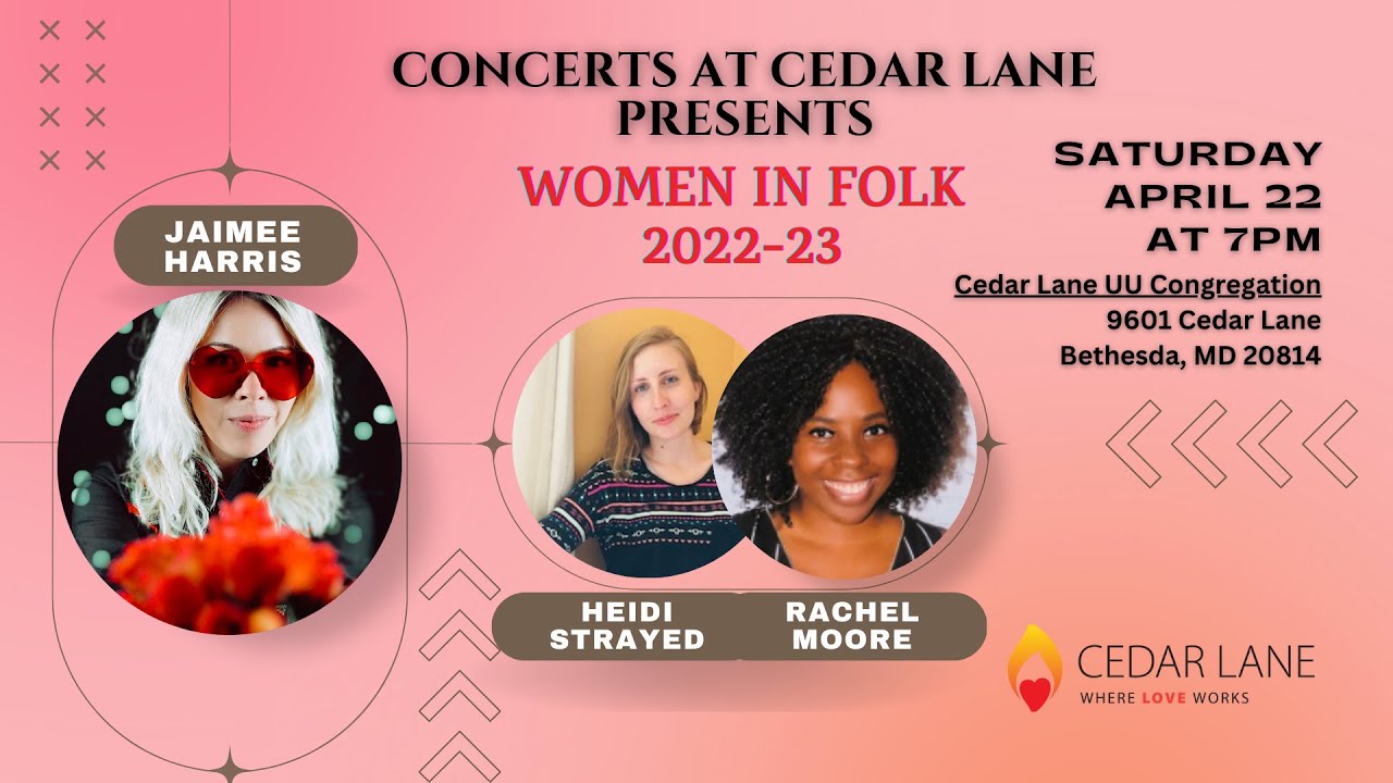 Women In Folk Concert: Jaimee Harris and Rachel Moore & Heidi Strayed ...