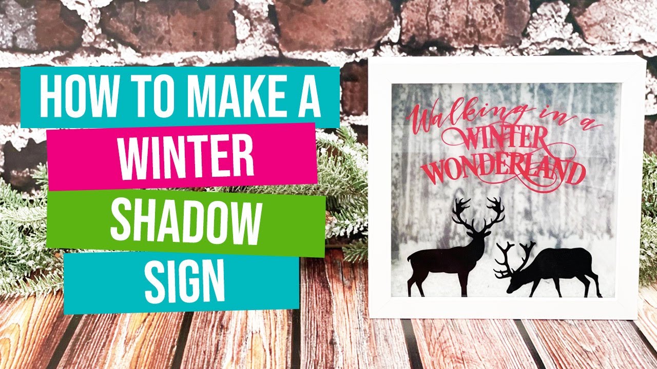 Winter Shadow Box | Cricut Christmas Project - YouTube