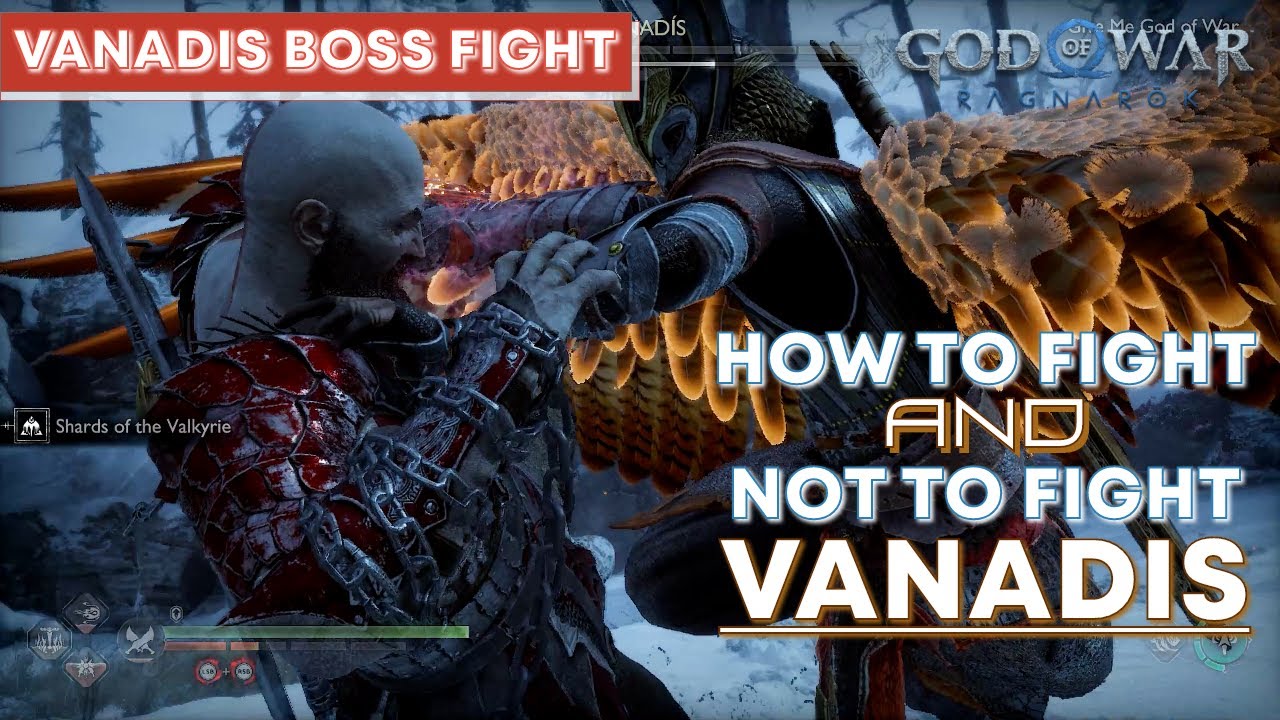 How to fight and NOT to fight Vanadis | God of War Ragnarok - Vanadis ...