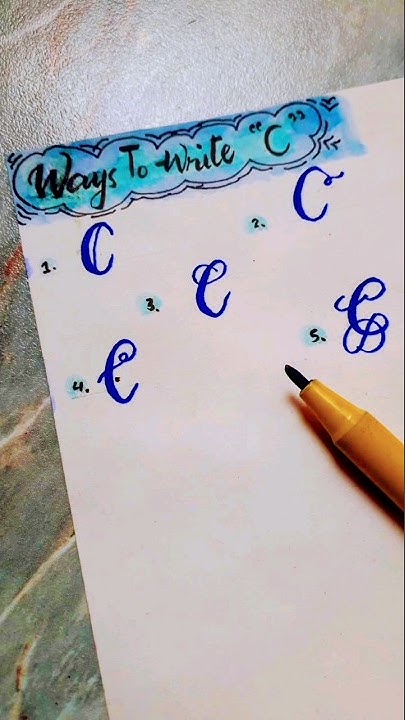 Ways to Write the Letter C | Ideas with #HandLettering # ...