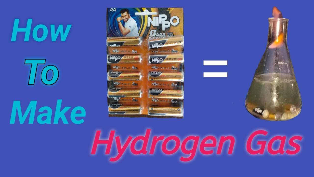 How to make Hydrogen Gas at home easily - YouTube