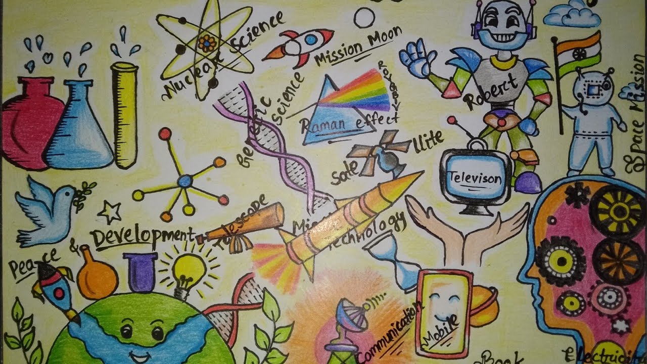 SCIENCE FOR GLOBAL WELLBEING POSTER MAKING //DRAWING TUTORIAL// - YouTube