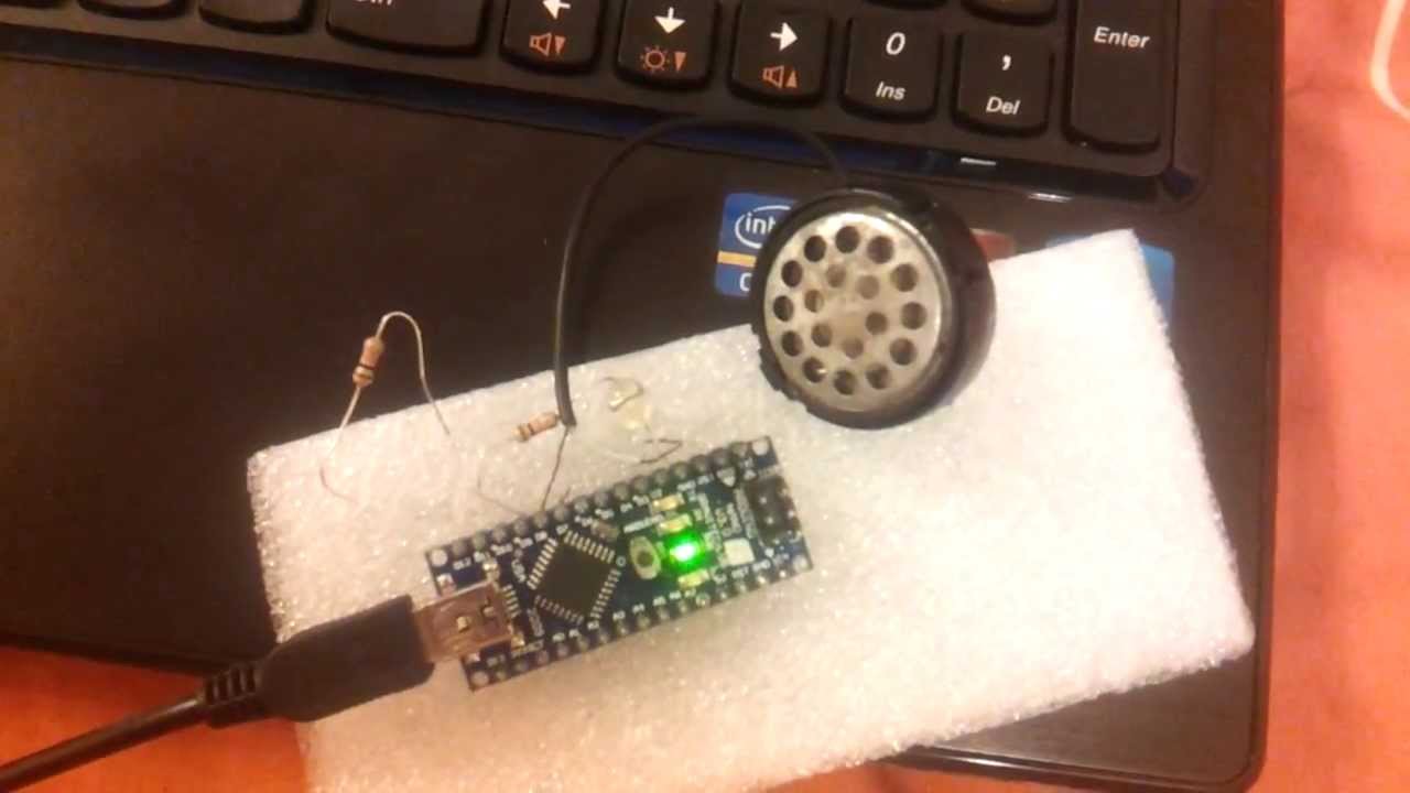 arduino nano tone melody police siren fade 2 LEDs - YouTube