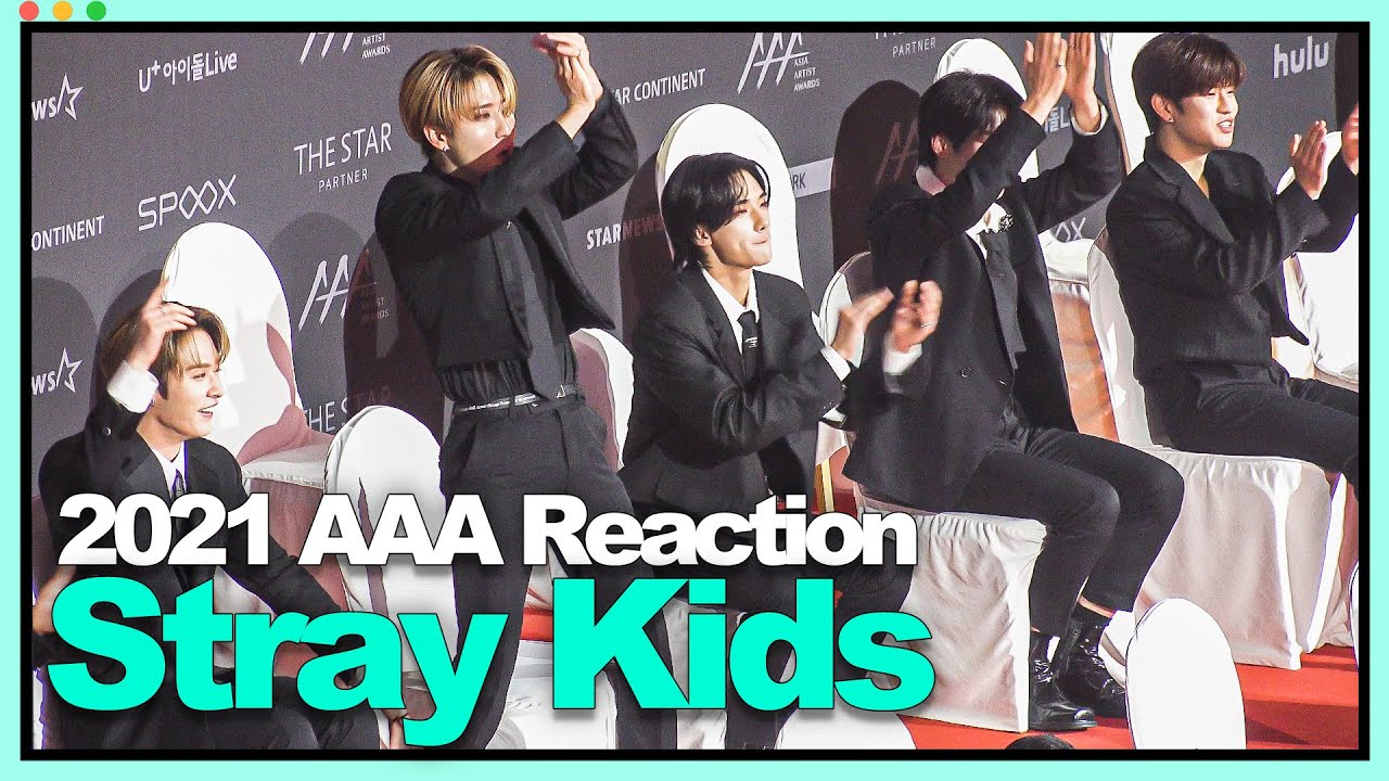 [ENG] 2021 AAA OFFICIAL Stray Kids reaction 스트레이키즈 리액션 [2021 Asia Artist Awards 아시아 아티스트 어워즈 ...