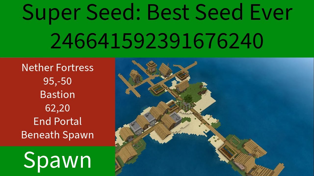 Minecraft Super Seed Speed Run Best Seed Ever 2: Bastions, Fortresses ...