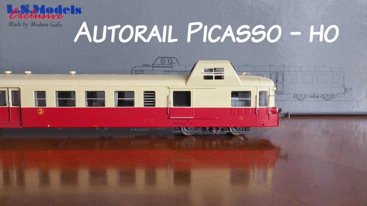 TRAIN HO - autorail Picasso X3800 LS Models - YouTube