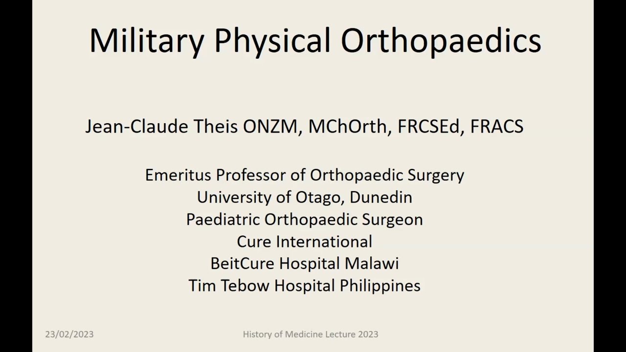 February 2023 - Jean-Claude Theis - Military Physical Orthopaedics ...