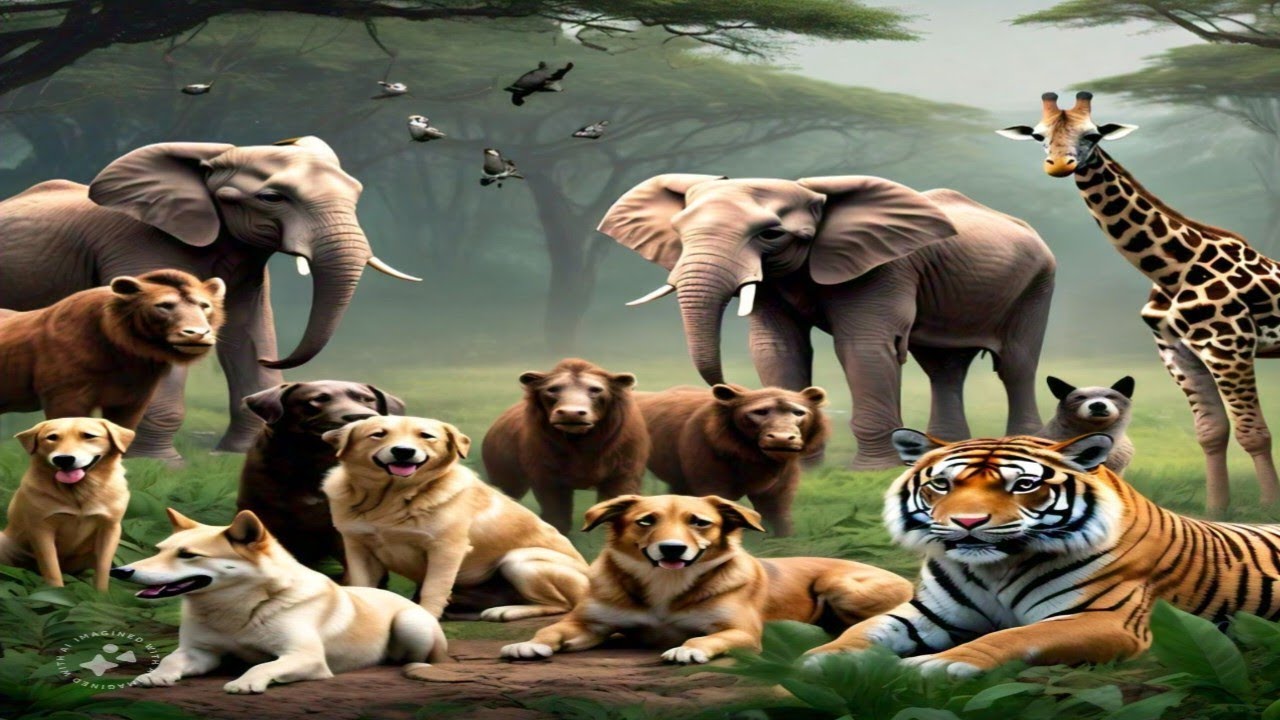 Relaxing Wild Animal Sounds: Sheep,elephant,panda, deer, ,Chicken ...