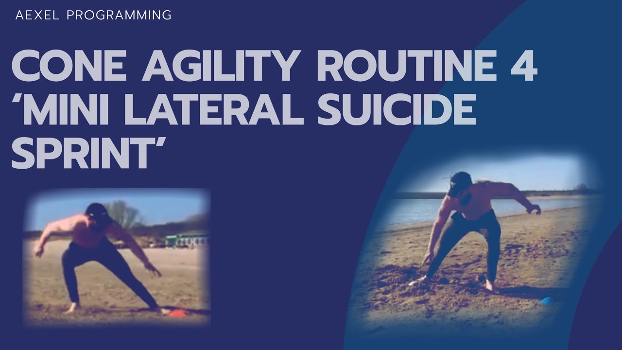 Cone Agility Routine 4 (the Mini Side Suicide Run) - YouTube