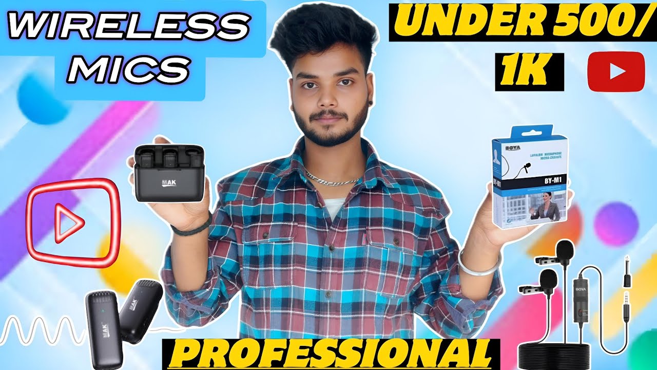 🔥Best wireless mic under 1000🔥 ! Wireless mic for youtube videos 😍 ...