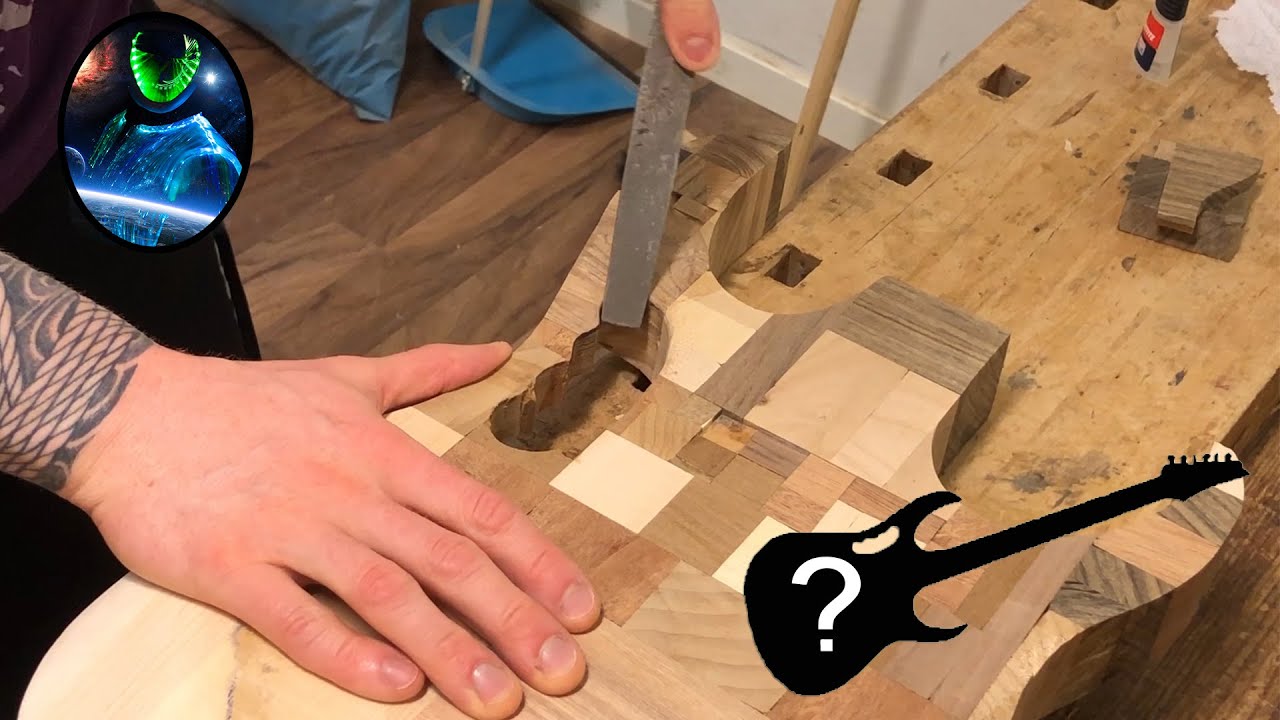 Minecraft Jem Guitar built from Scrap Part 14 - YouTube