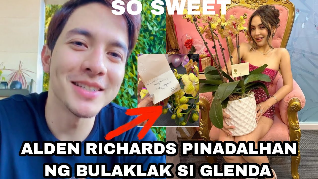 ALDEN RICHARDS HINDI KINALIMUTAN si GLENDA DELA CRUZ NGAYONG VALENTINES DAY NAGPADALA NG FLOWERS ...