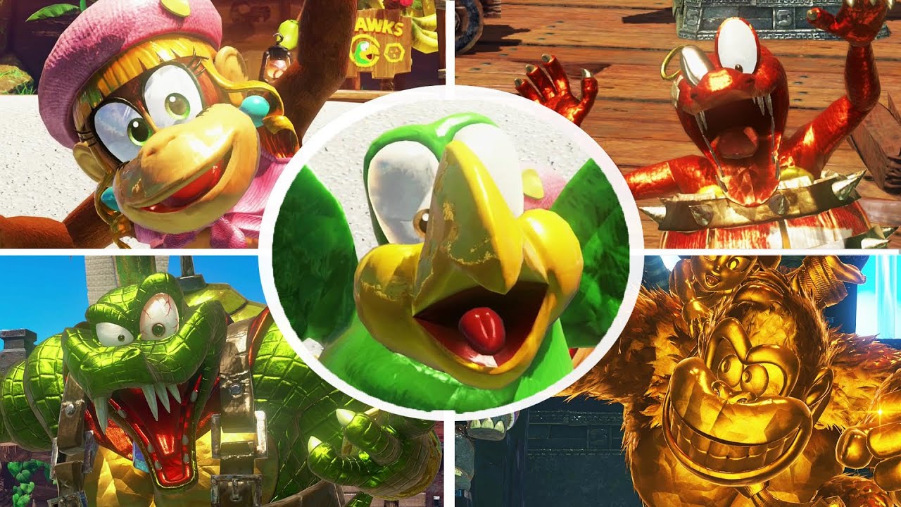 Donkey Kong Bananza DK Island DLC - All Statues (Squawks Shop) - YouTube