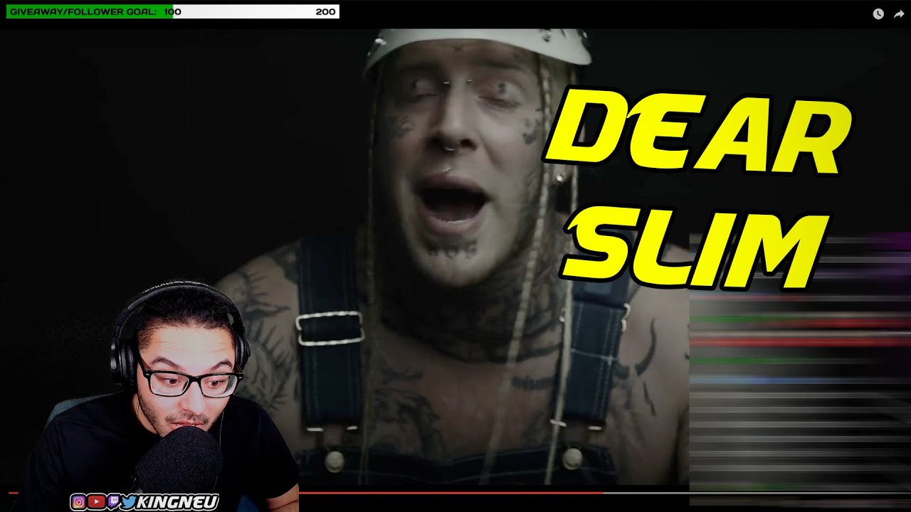 Tom MacDonald - "Dear Slim" (PRODUCED BY EMINEM) | REACTION - YouTube