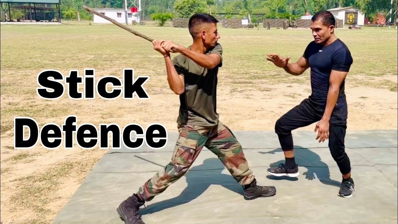 Stick Defence With Commando || Self Defence || karate touch || - YouTube
