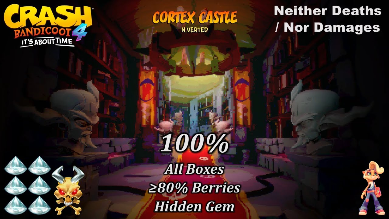 Crash Bandicoot 4 – Cortex Castle (N.Verted): All Gems, N.Sanely ...