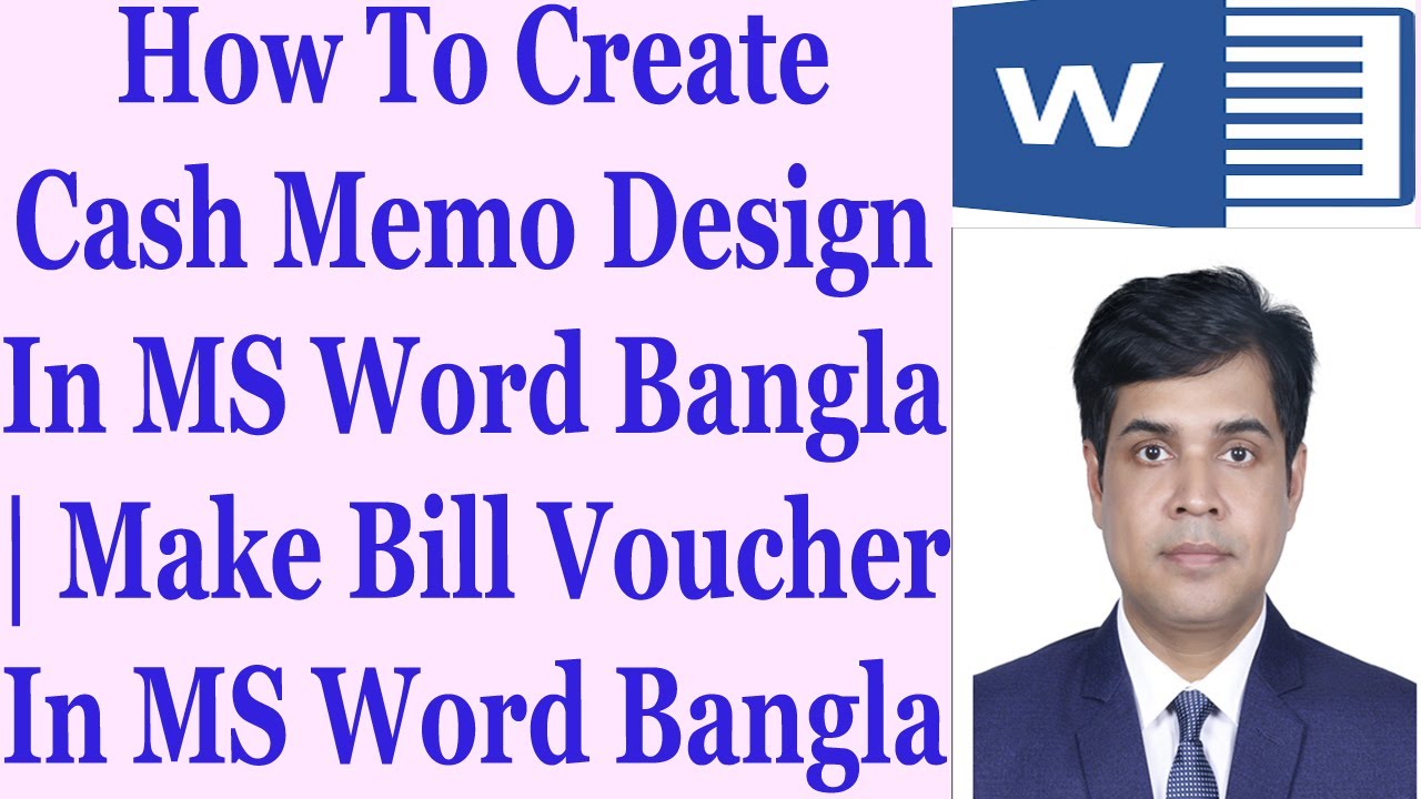 How To Create Cash Memo Design In MS Word Bangla Make Bill Voucher In How To Create Cash Memo Design In MS Word Bangla Make Bill Voucher In