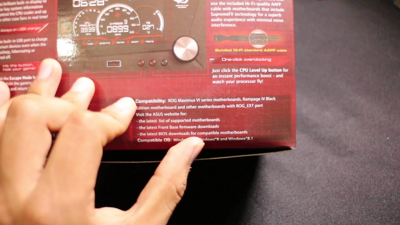 Unboxing ASUS ROG Front Base Dual-Bay Gaming Panel - YouTube