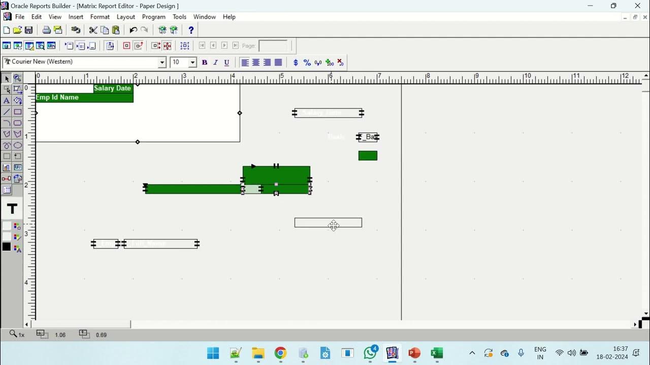 Oracle Reports 12c in Hindi: Create Matrix Report - YouTube