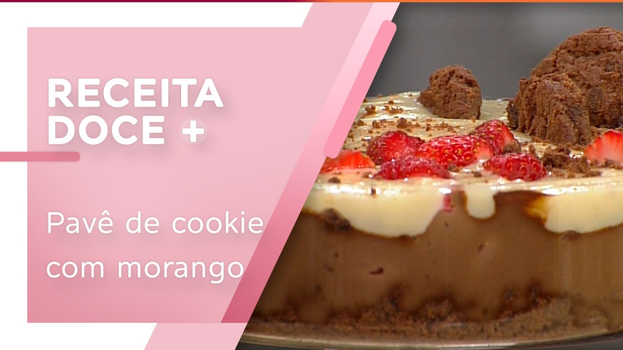 Pavê de cookie com morango por Fabi Prado - YouTube
