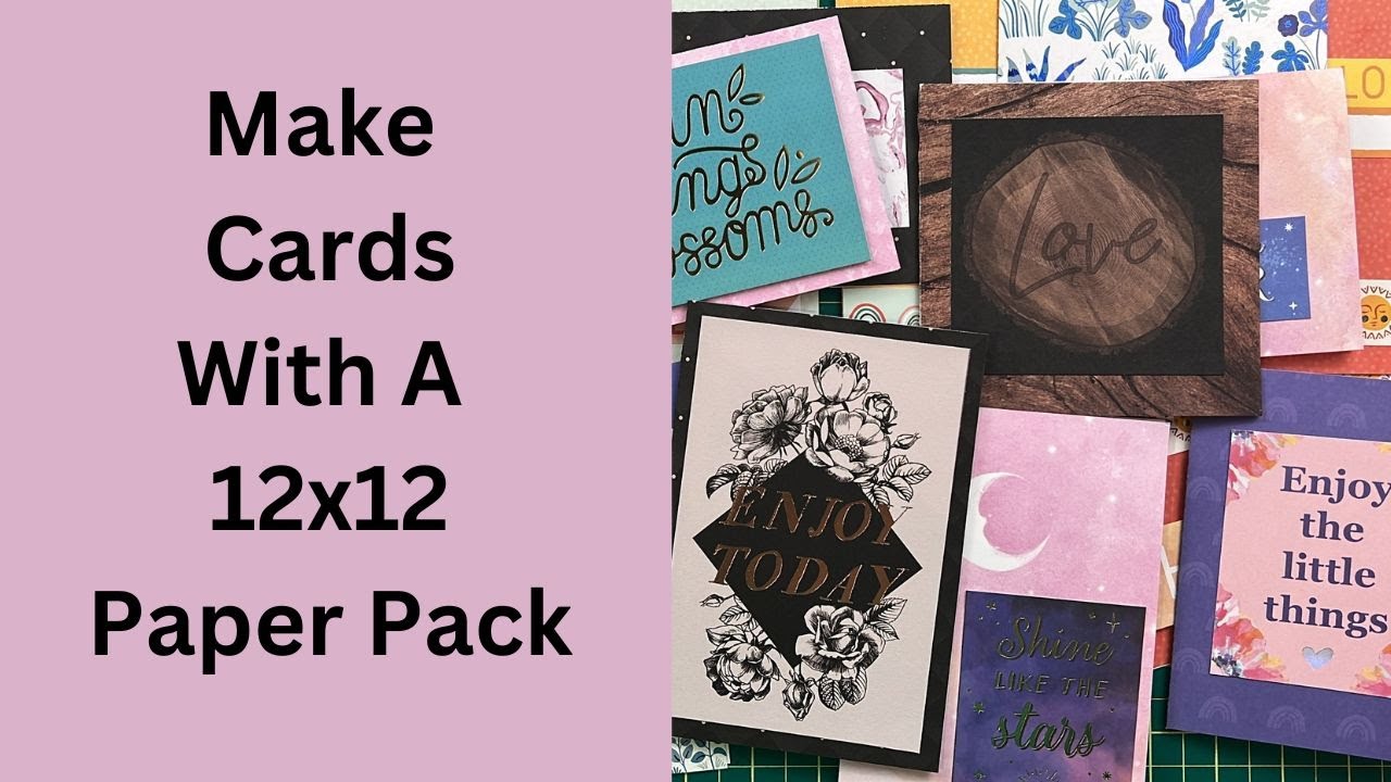 Simple Cards from 12x12 paper pack - Easy Cards to Make - Best Quick ...