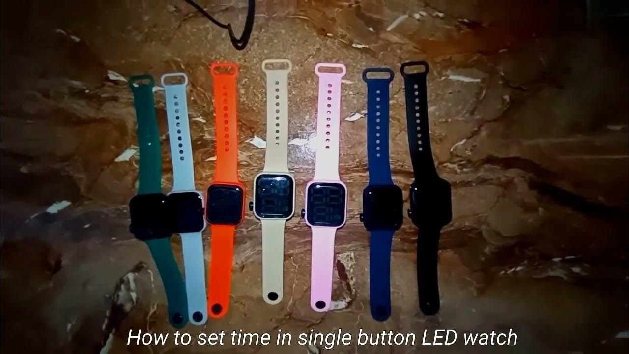 How To Set Time In Digital Watch | Digital Watch Ka Time kaise set kare ...