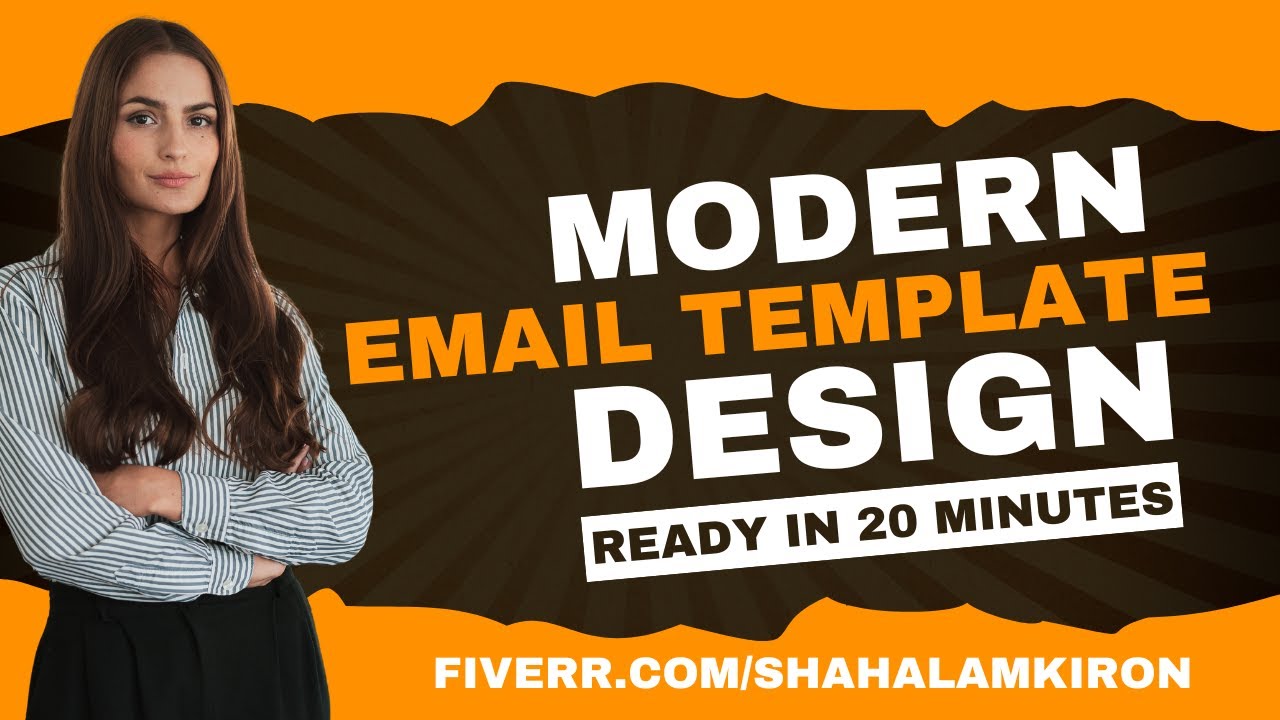 Modern Email Template Design Ready In 20 Minutes. #shahalamkiron # ...