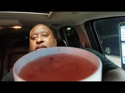 Sipping a Sonic Route 44 Size Red Bull Slushie Quick Thru A Straw ...