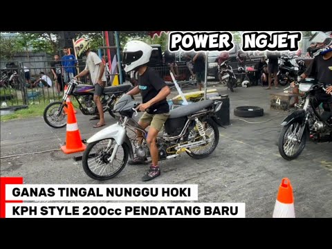 Power Ganas Tingal Nunggu hoki Kph  style 200cc  Pendatang Baru Drag Bike piala Bupati Klaten