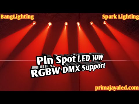 Pin Spot LED 10W RGBW DMX Support - YouTube