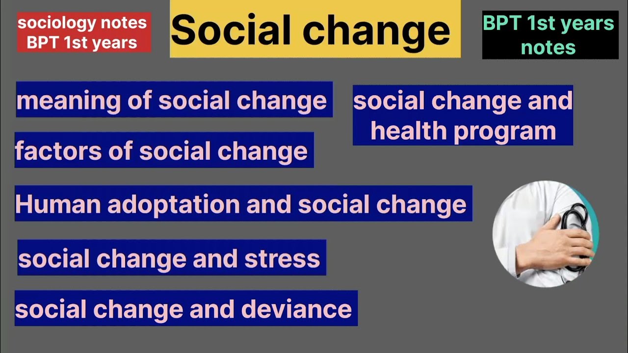 social change sociology। sociology Bpt 1st years notes । social change ...