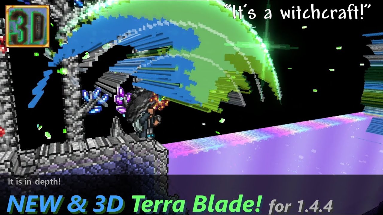 Terra Blade in 3D looks amazing... ─ Terraria 3D Mod is BACK, now in ...