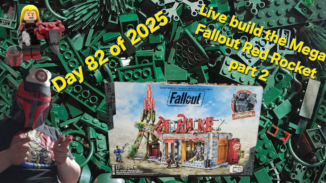 Day 82 of 2025 Live build the Mega Fallout Red Rocket part 2 - YouTube