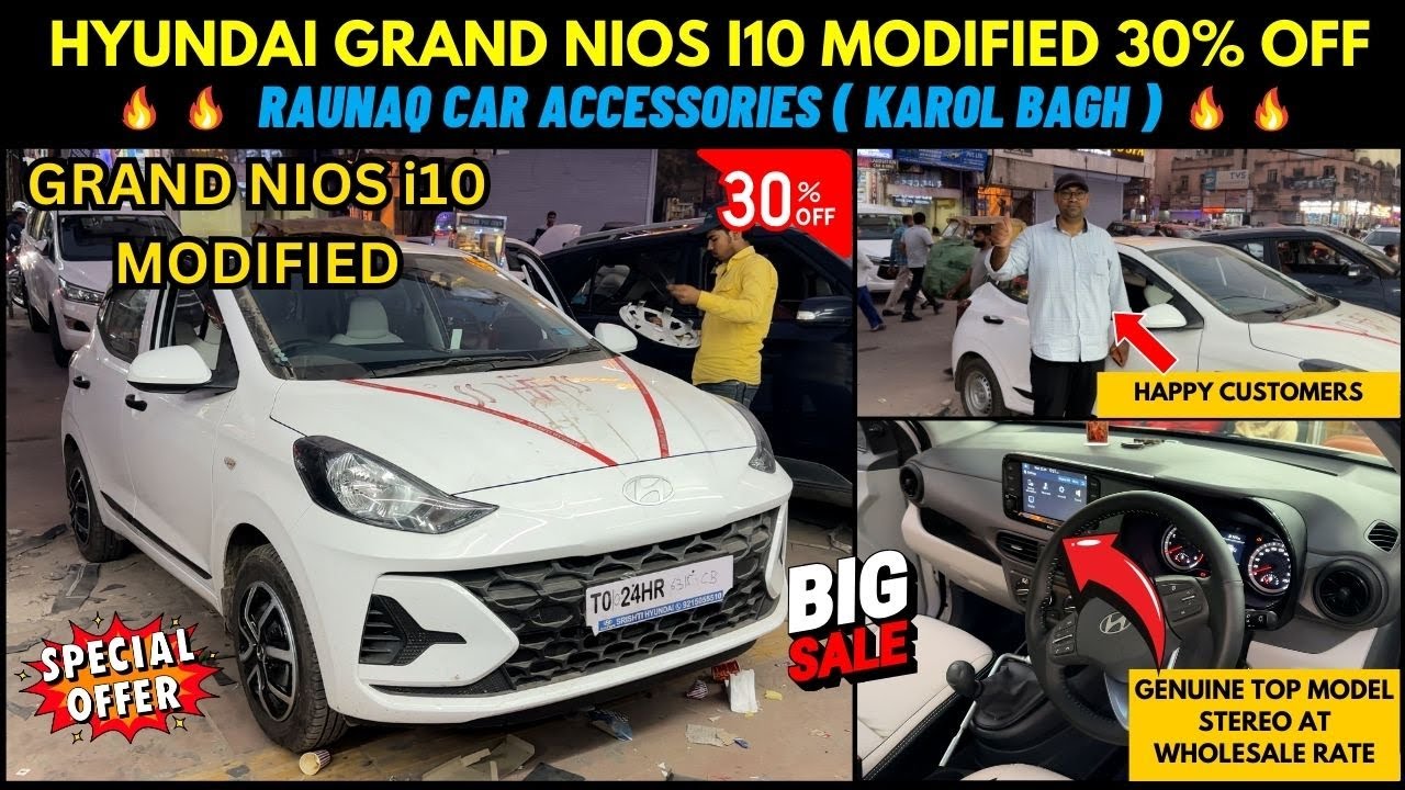 Hyundai Grand Nios i10 Modified Genuine Top Model Stereo Installed In ...