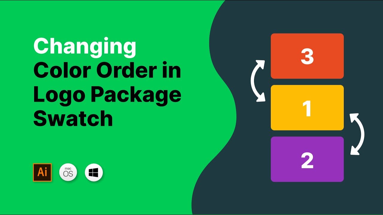 Changing Color Order in Logo Package Swatch - YouTube