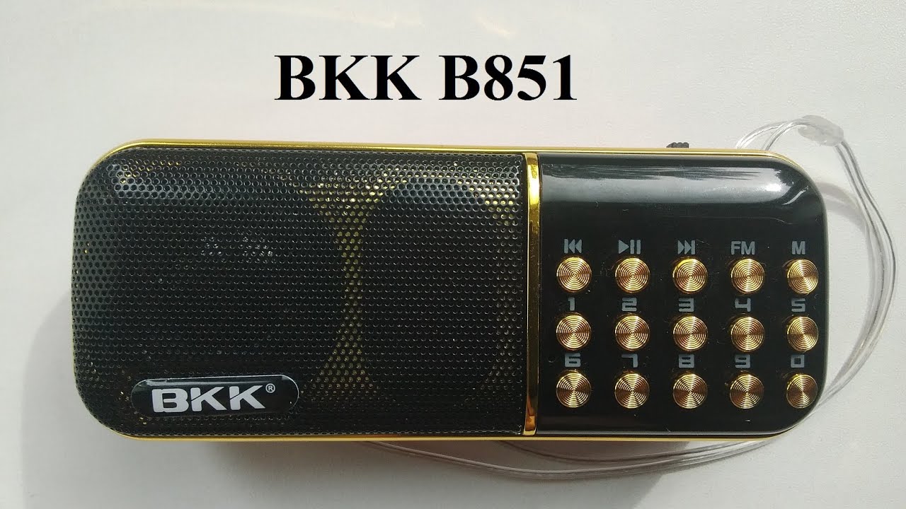 Радиоприёмник BKK B851 Обзор - YouTube