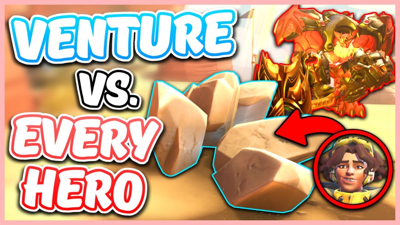 Venture's Burrow Ability VS. Every Overwatch 2 Hero - YouTube