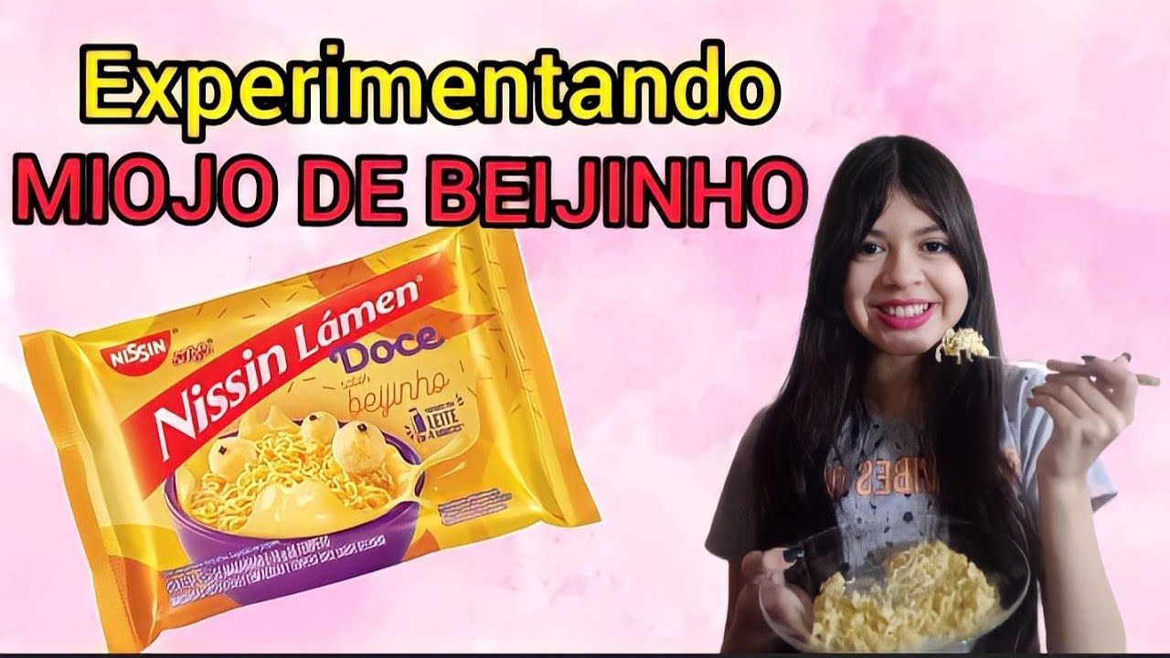 Experimentando miojo doce de beijinho - YouTube